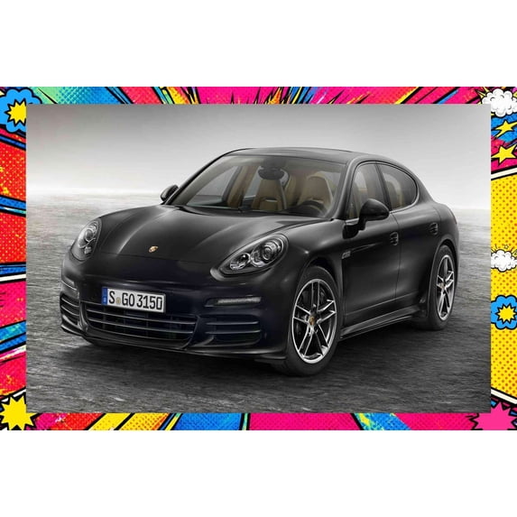2015 Porsche Panamera Edition - Pop Art Edition | 24x36 Inch Rolled ...