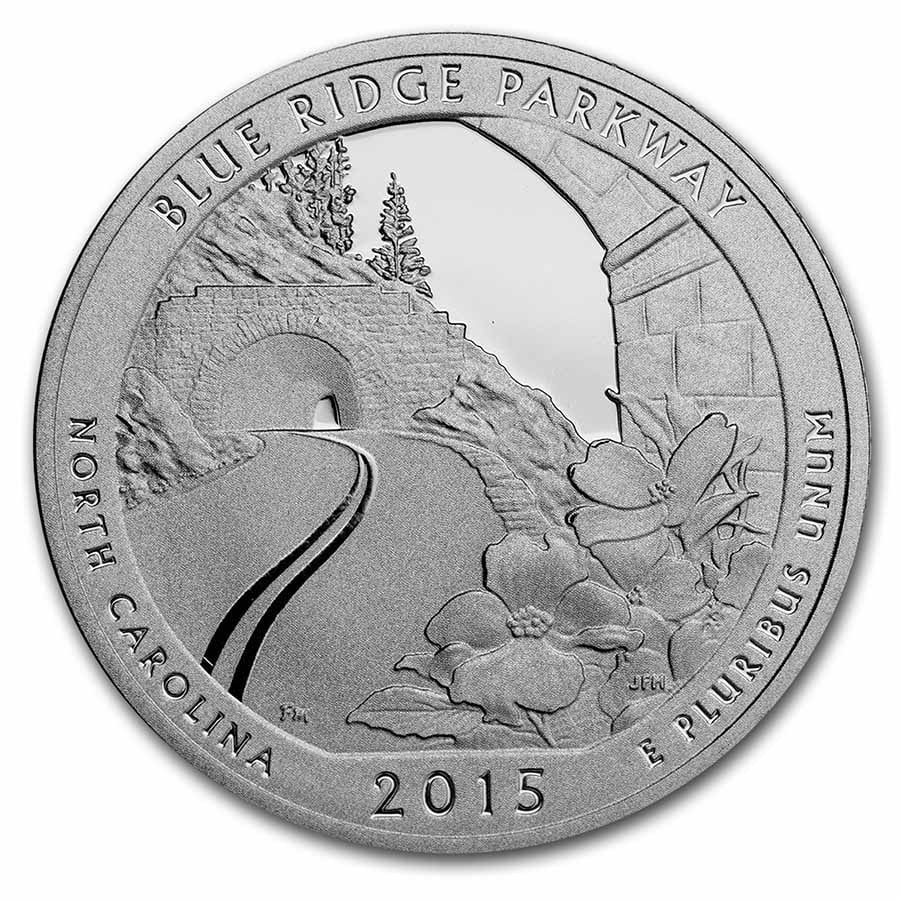 2015-S ATB Quarter Blue Ridge National Historical Proof (Silver ...