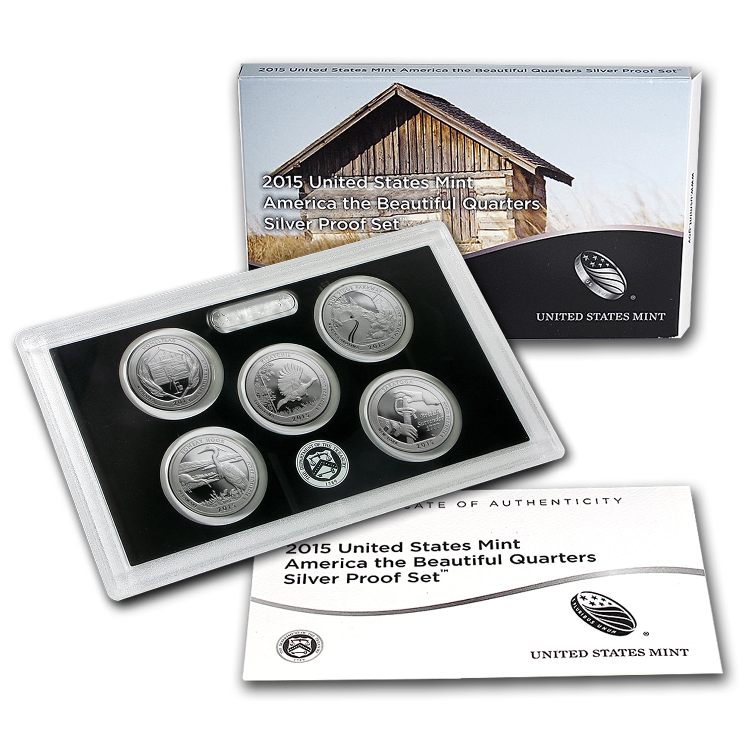 2015-S America the Beautiful Quarters Silver Proof Set - Walmart.com