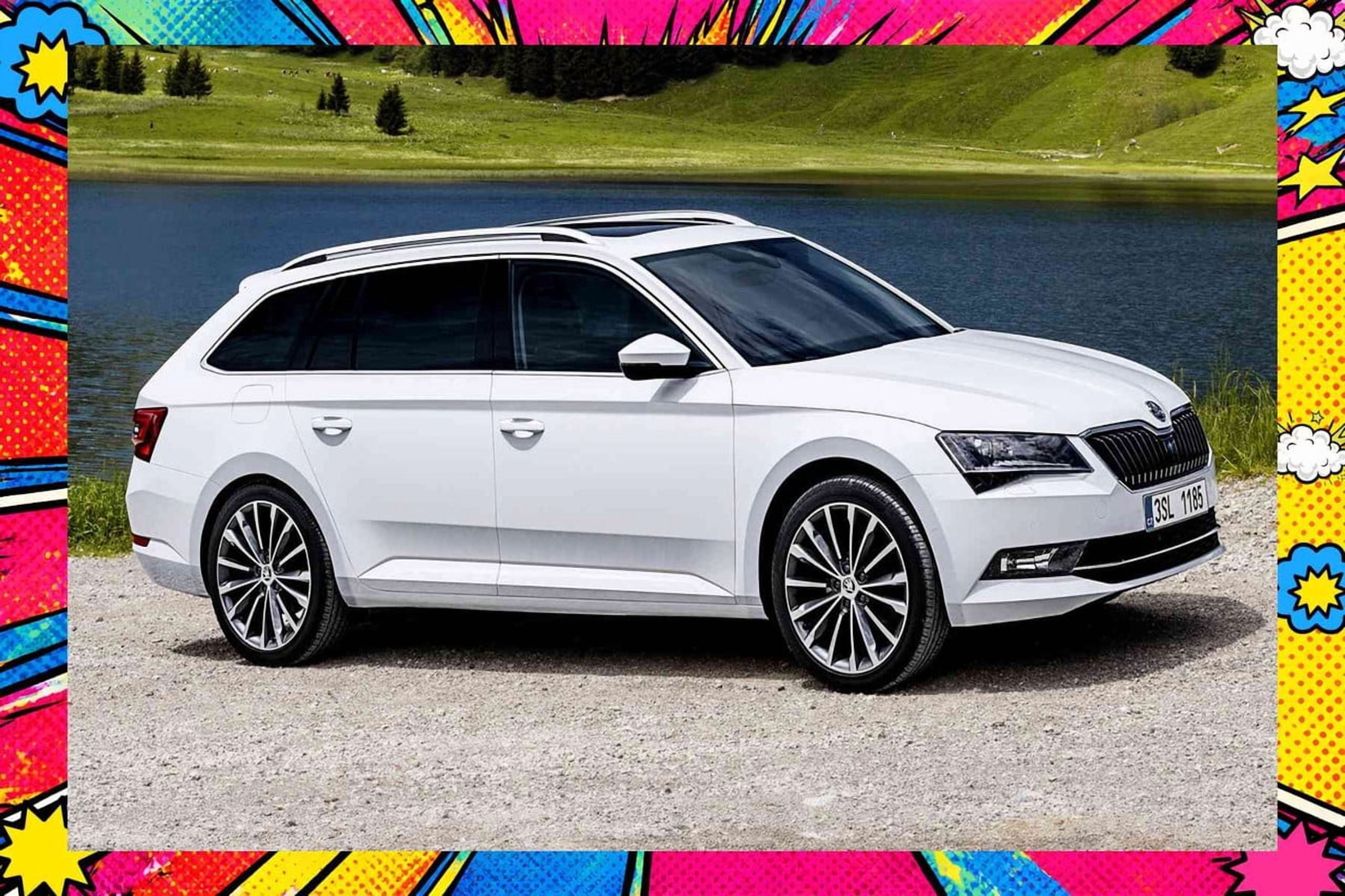 2015 Skoda Superb Combi - Pop Art Edition | 24x36 Inch Laminated Poster ...
