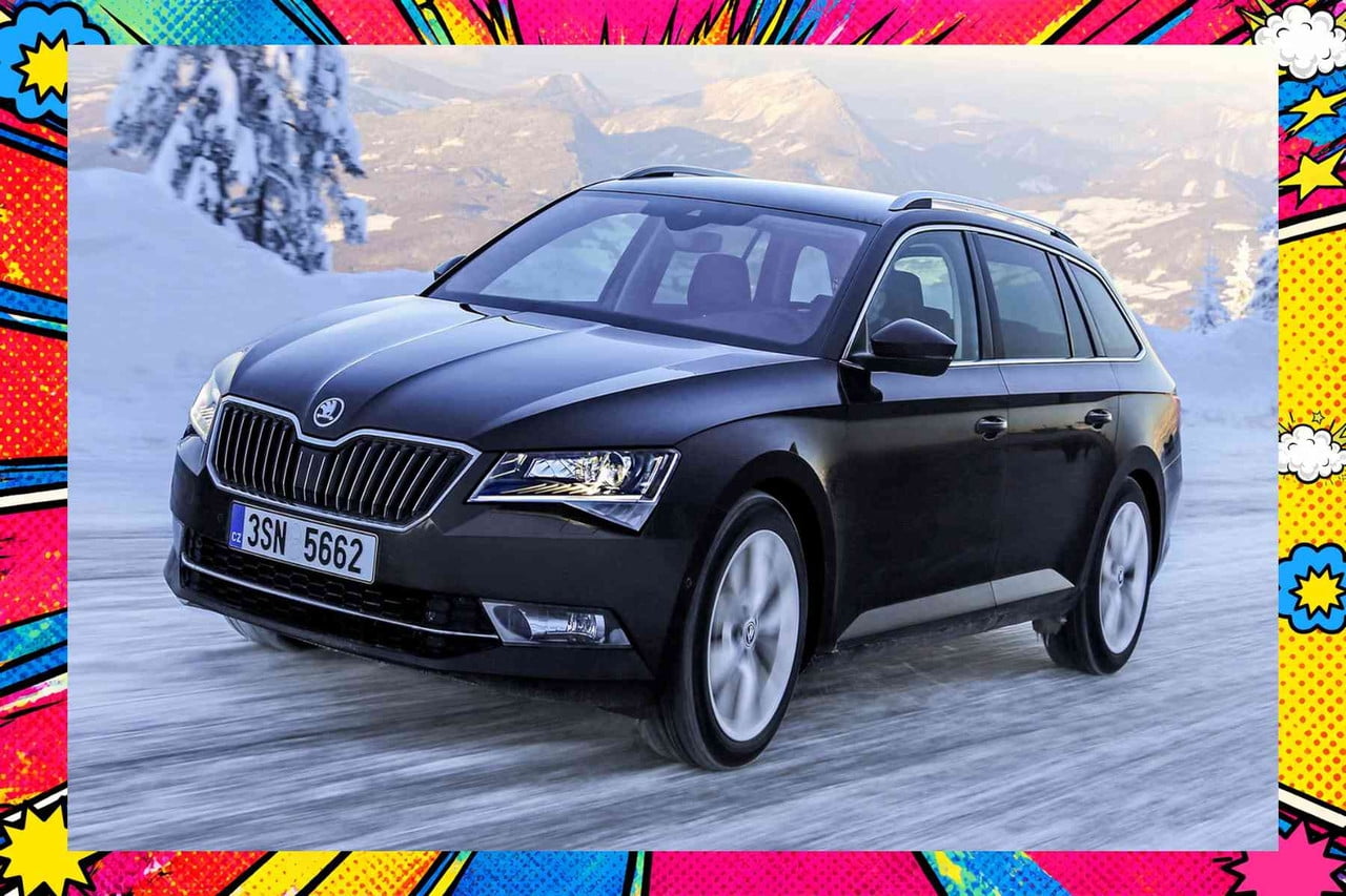 2015 Skoda Superb Combi Style B - Pop Art Edition | 12x18 Inch ...