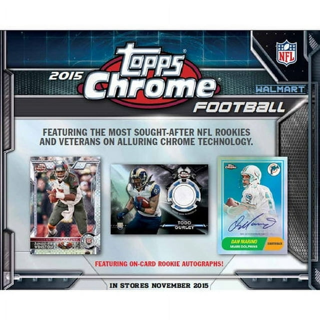 2015 Topps Chrome Football Walmart Exclusive Mega Box - Walmart.com
