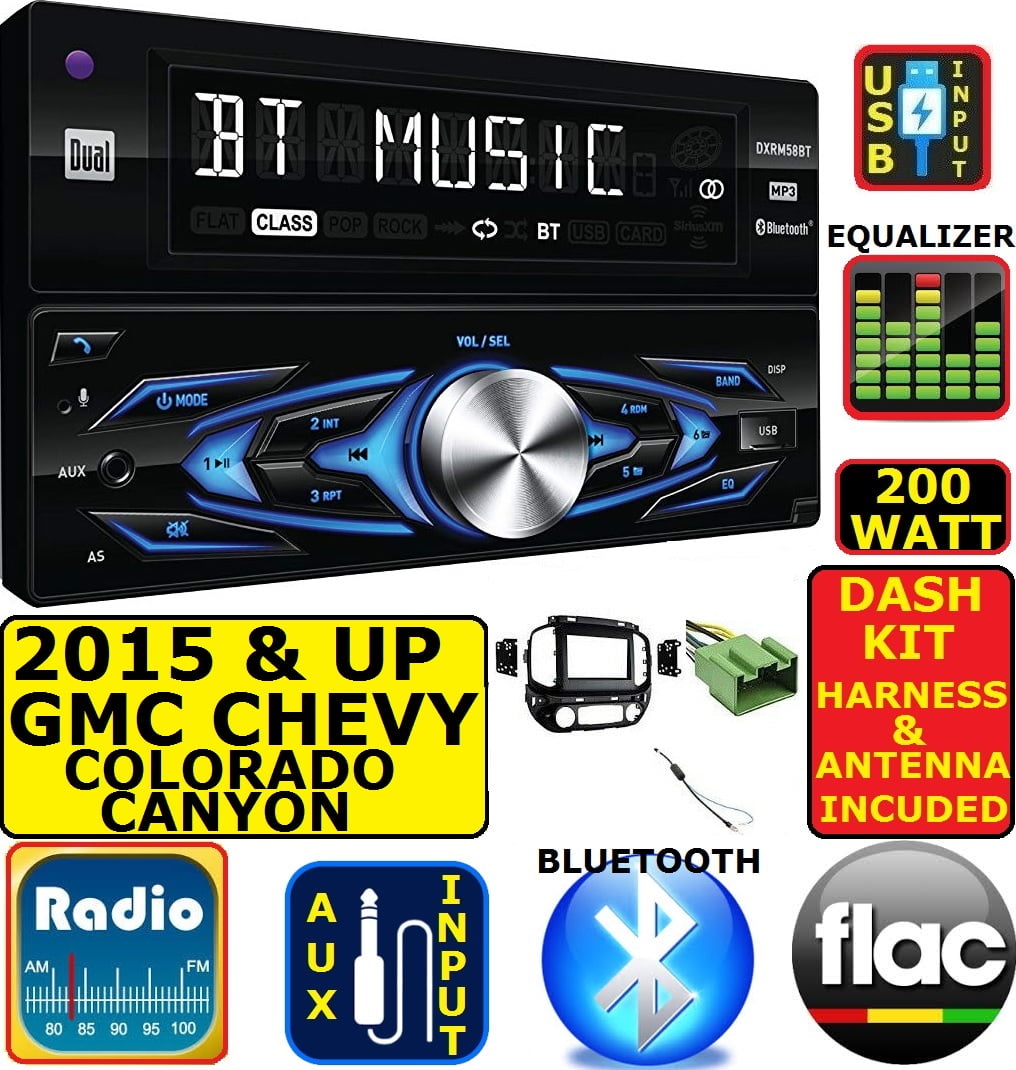 2015 & UP CHEVY COLORADO GMC CANYON BLUETOOTH USB CAR RADIO STEREO PKG ...