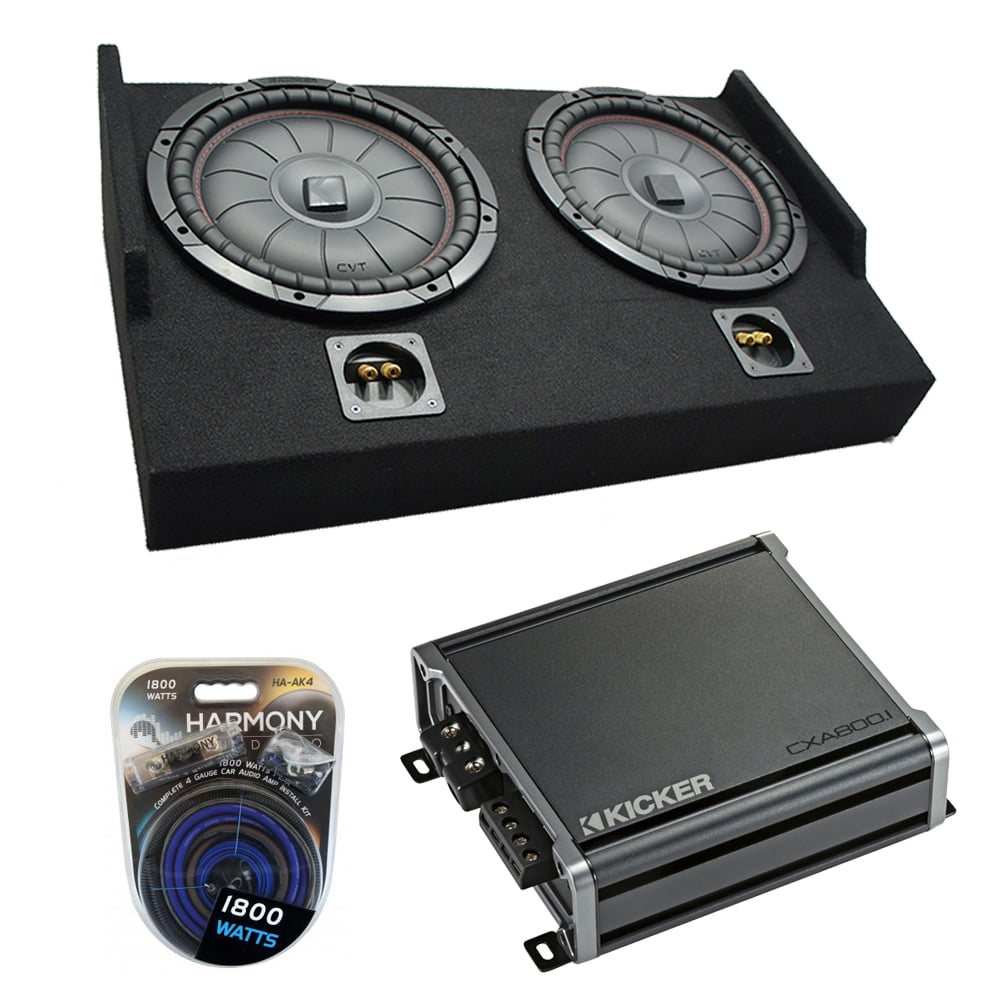 2015 - UP Ford F150 Super Cab Kicker CompVT CVT10 Dual 10 Custom Sub Box CXA8001 - Walmart.com