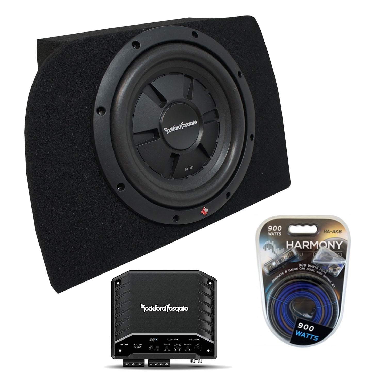 2015 - 2025 Ford F150 Super Cab Rockford P1S410 Dual 10" Custom Sub Box ...