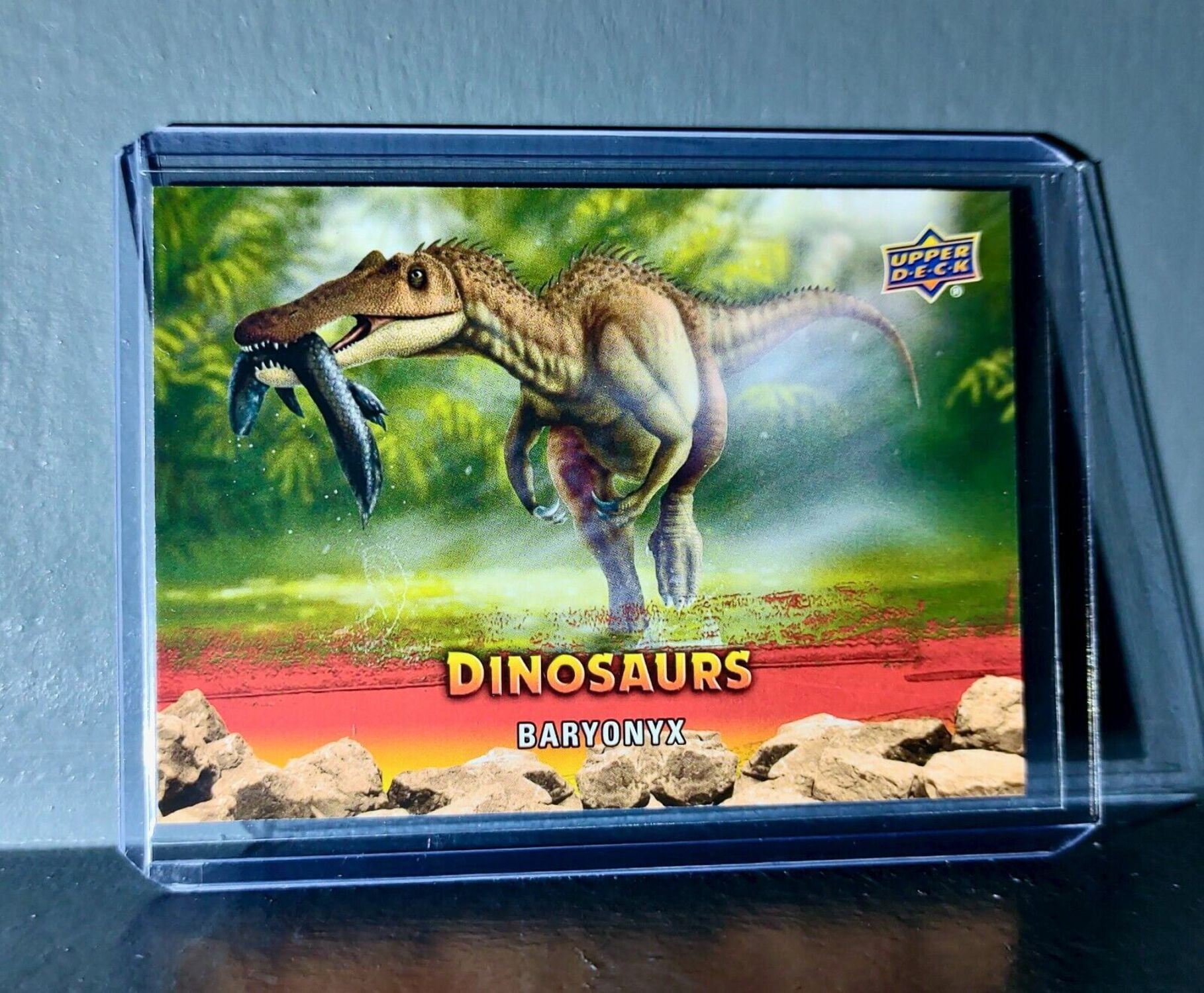 2015 Upper Deck Dinosaurs Baryonyx Extinction Red Parallel #45 Card ...