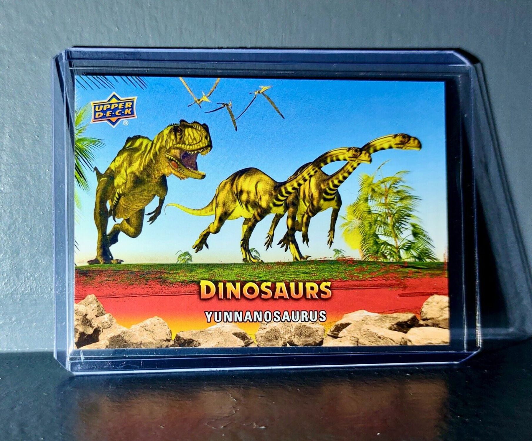 2015 Upper Deck Dinosaurs Yunnanosaurus Extinction Red Parallel #87 ...