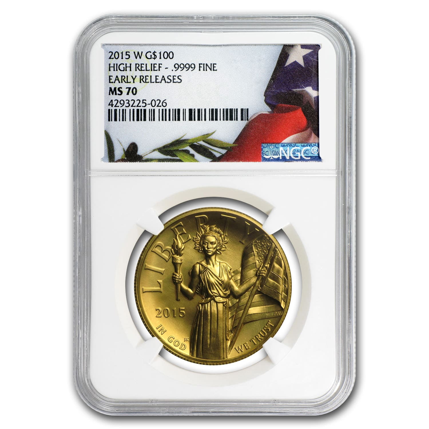 2015-W HR American Liberty Gold MS-70 NGC (Early Releases) - Walmart.com