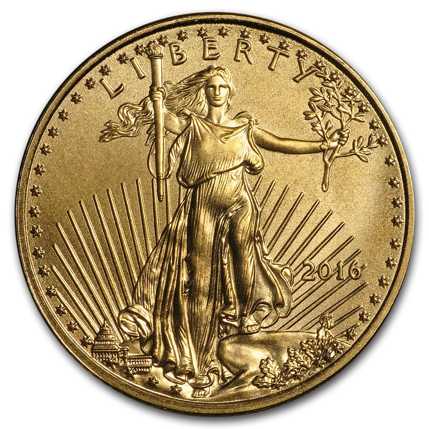 2016 1/10 oz American Gold Eagle BU - Walmart.com