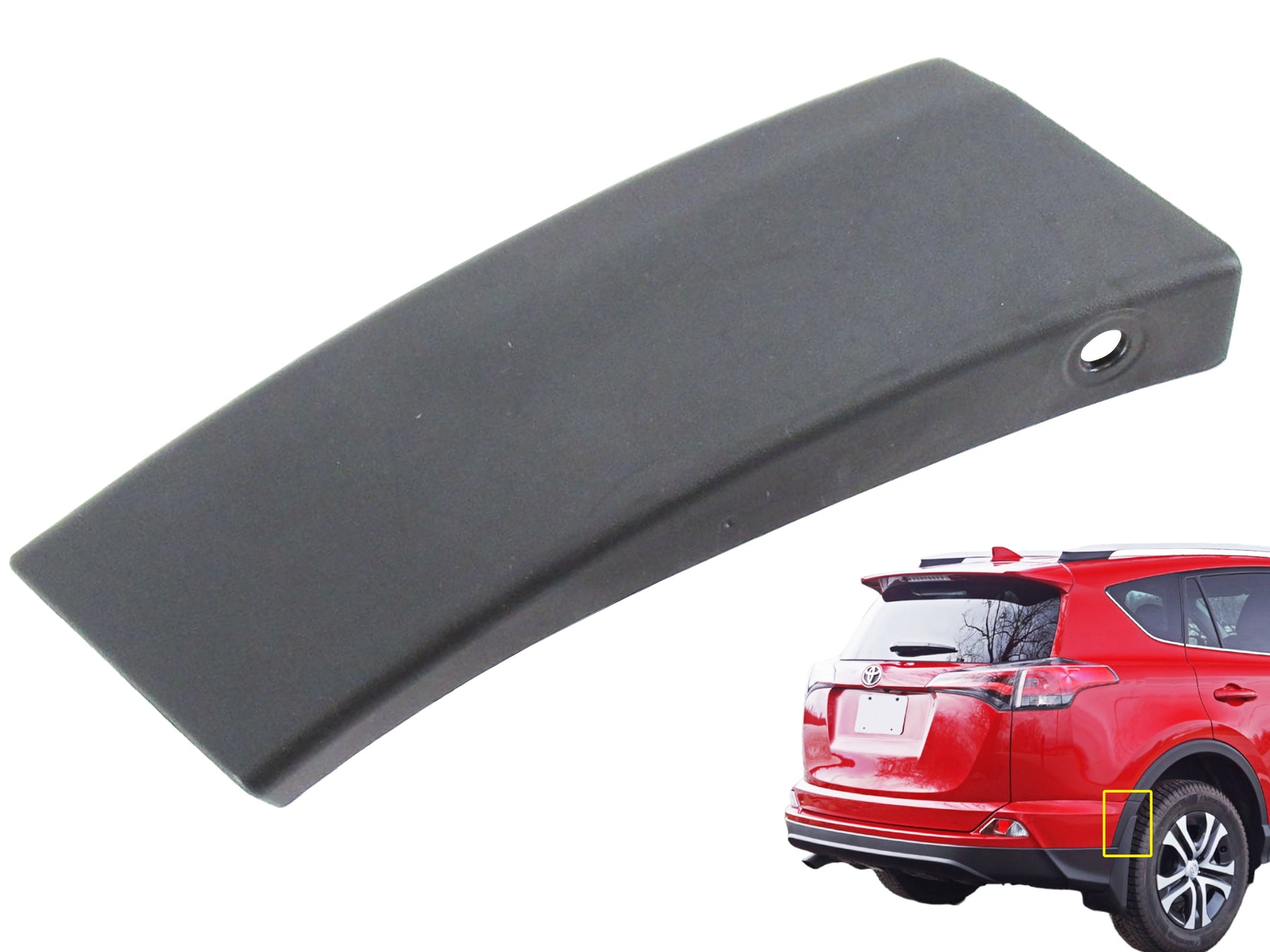 2016 2017 2018 Compatible with Toyota Rav4 Rear Bumper Side Molding ...