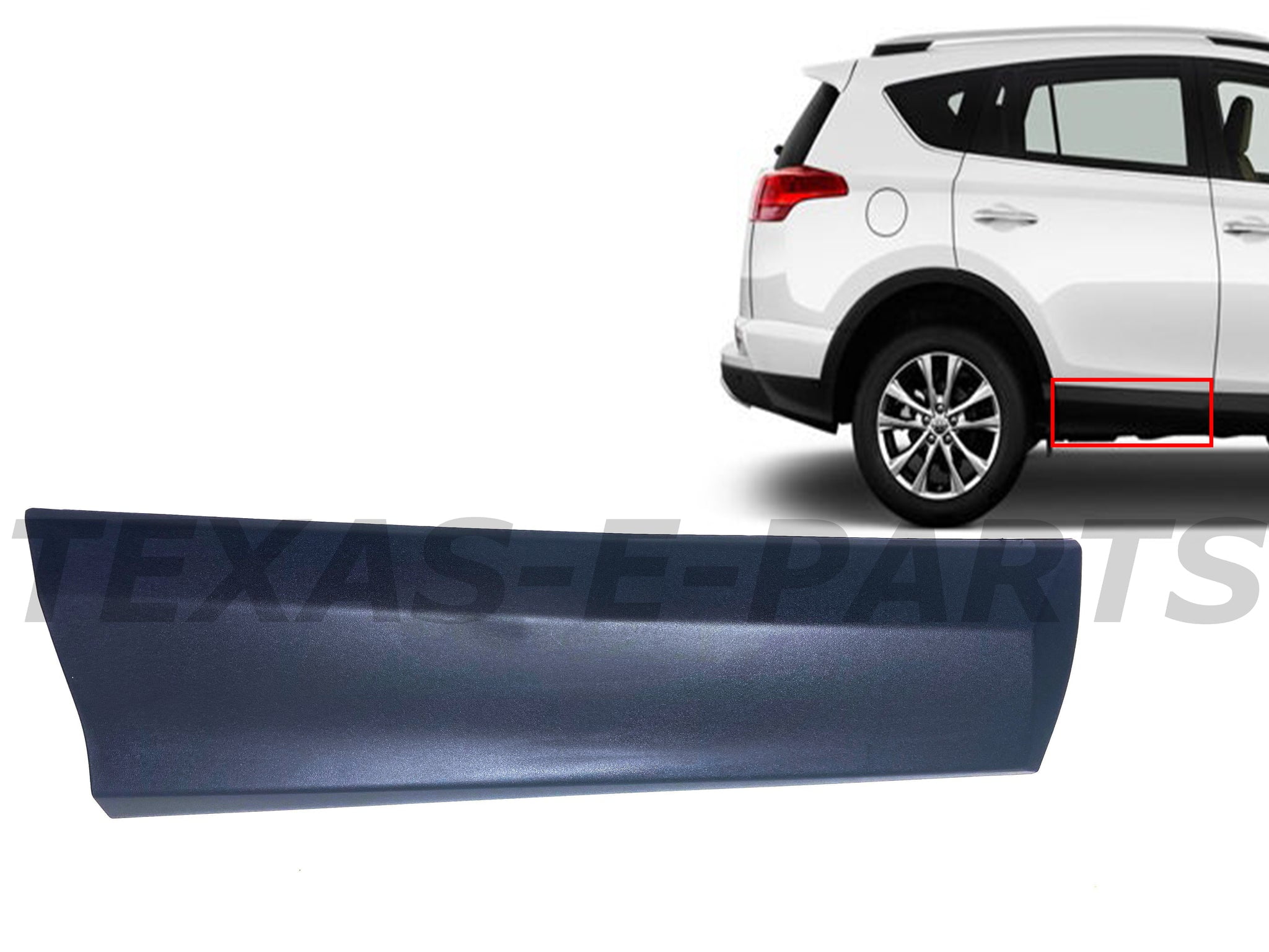 2016 2017 2018 Compatible with Toyota Rav4 Rear Door Lower Molding Trim ...