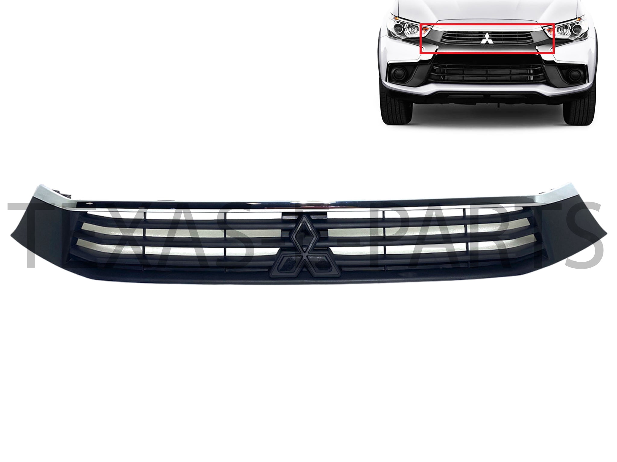 2016 2017 Compatible With Mitsubishi Outlander Sport Grille Front ...