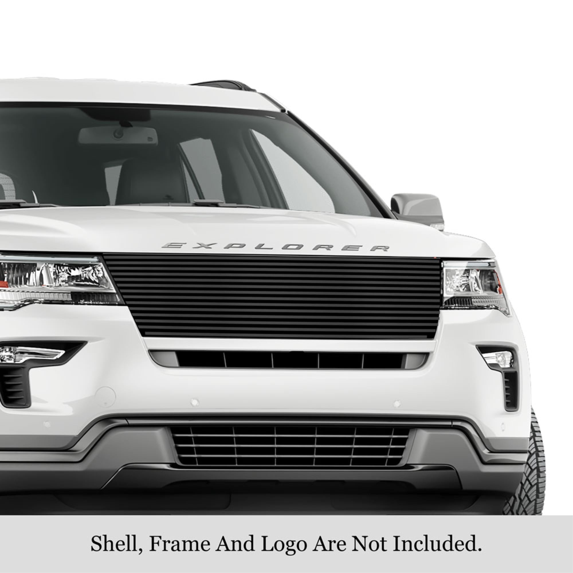 Ford Explorer 2016-2019 Black Powder Coated Stainless Steel Billet ...