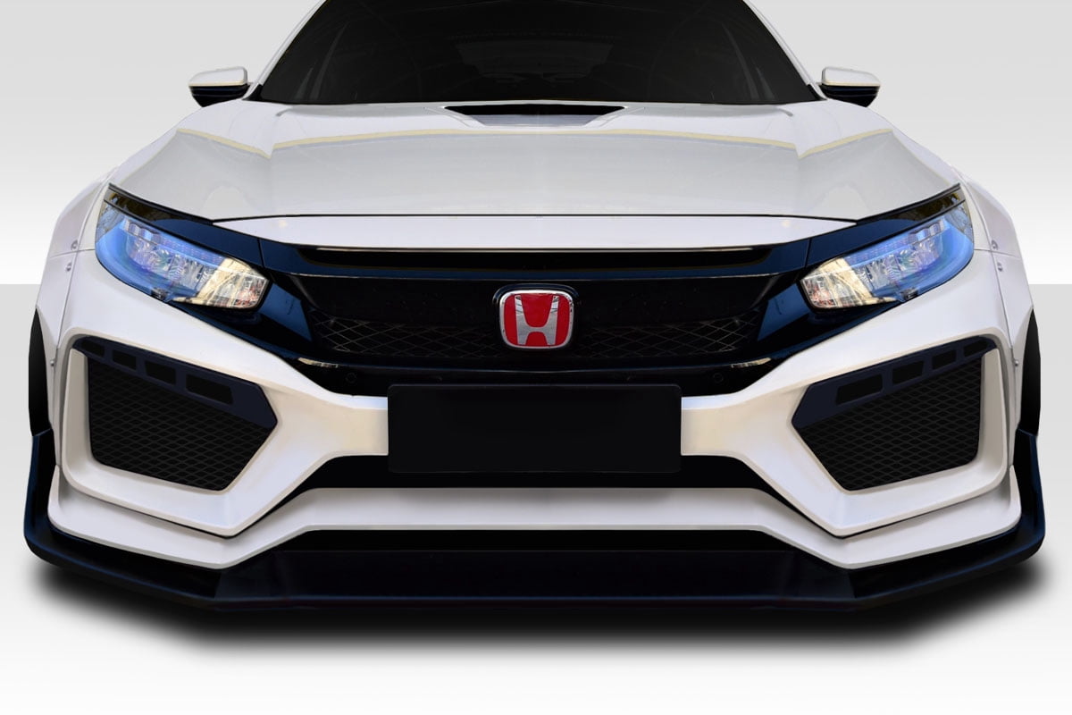 2016-2021 Honda Civic 4DR Duraflex RBT Widebody Look Front Bumper - 1 ...