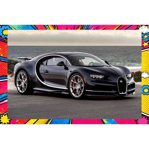 2016 Bugatti Chiron US 66346 HD - Pop Art Edition | 20x30 Inch ...
