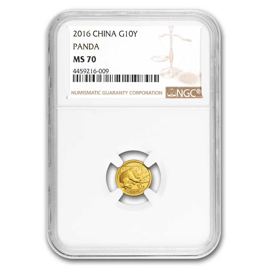 2016 China 1 gram Gold Panda MS-70 NGC - Walmart.com