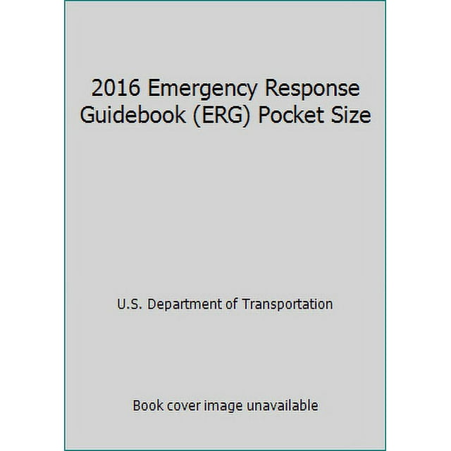 Pre-Owned 2016 Emergency Response Guidebook (ERG) Pocket Size ...