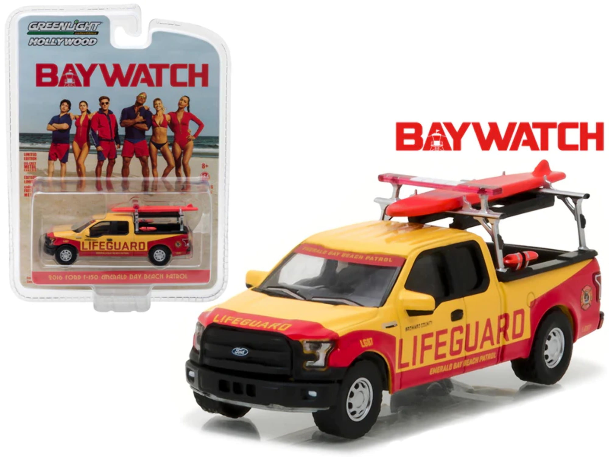 2016 Ford F-150 Emerald Bay Beach Patrol "Baywatch" Movie (2017) 1/64 ...