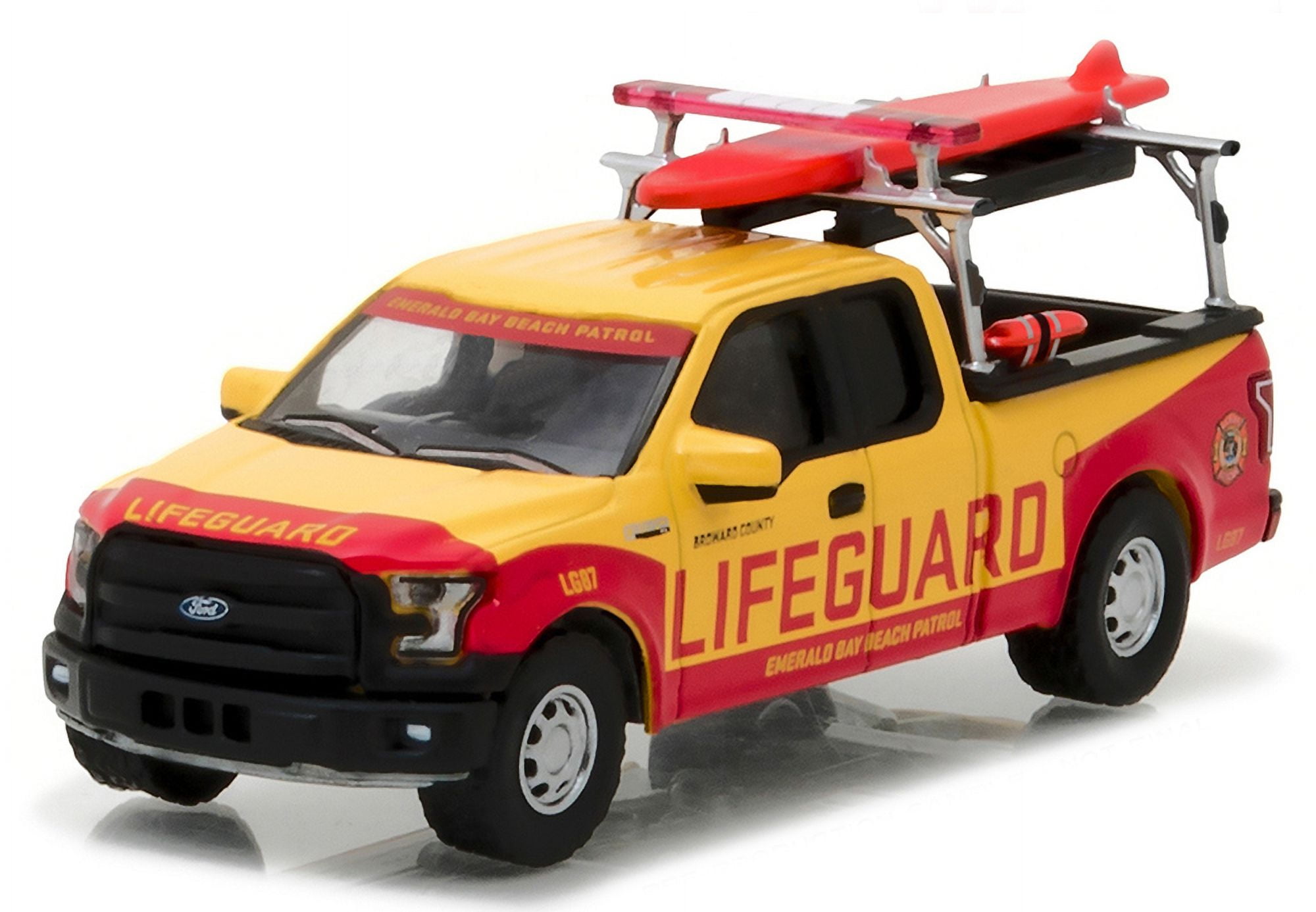 2016 Ford F-150 Lifeguard Truck, Baywatch - Greenlight 44760F/48 - 1/64 ...