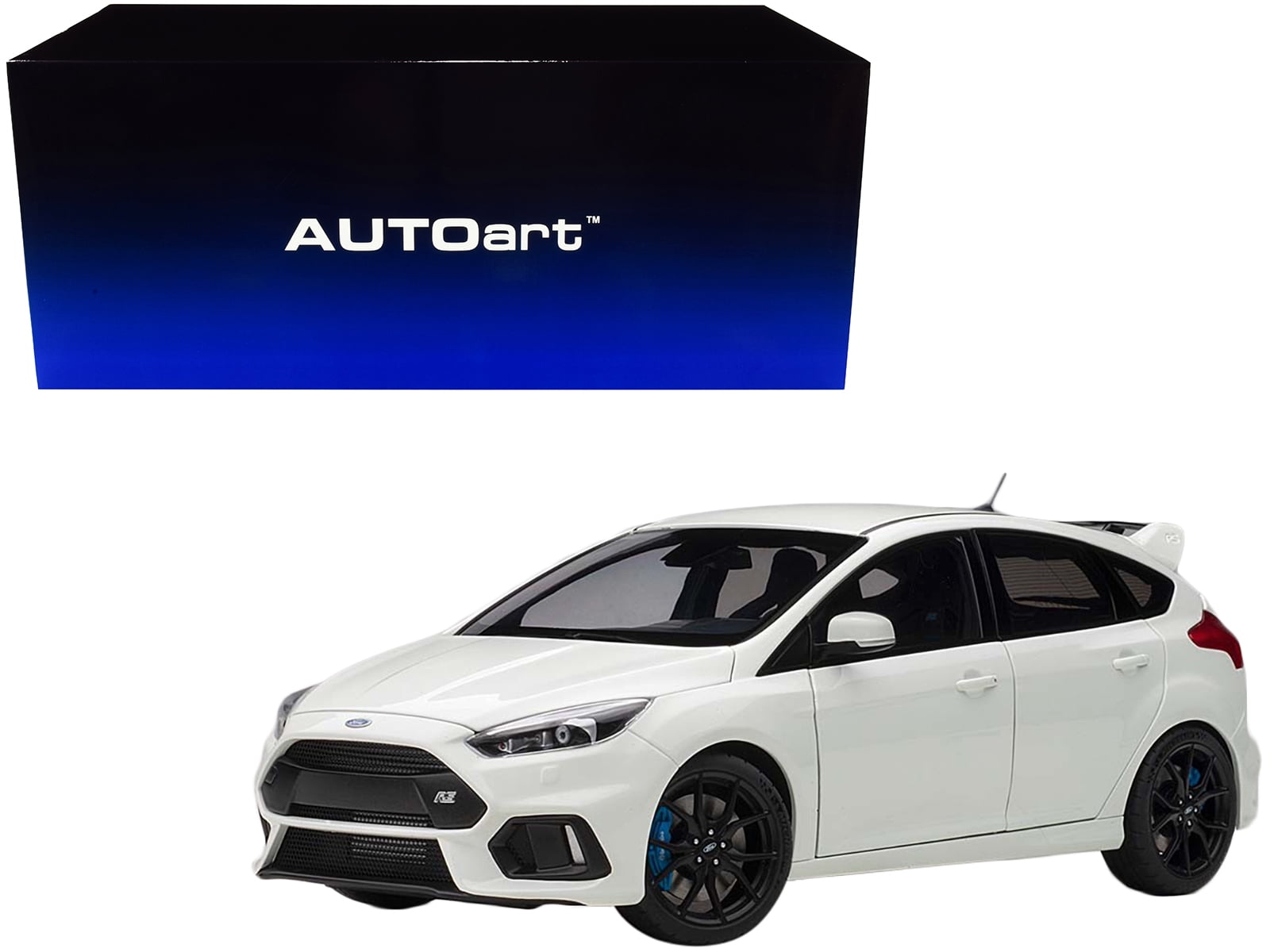 2016 Ford Focus RS Frozen White 1/18 Model Car by Autoart - Walmart.com