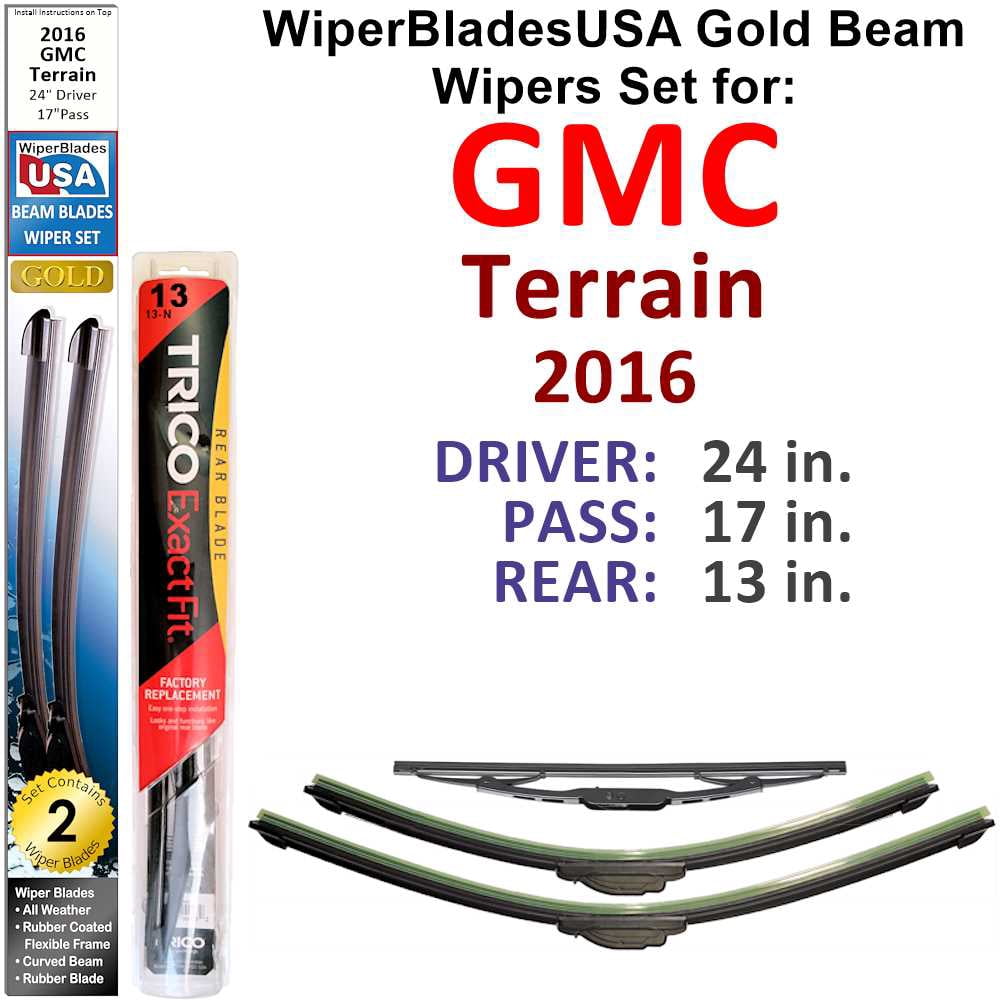 2018 Gmc Terrain Wiper Blades Size