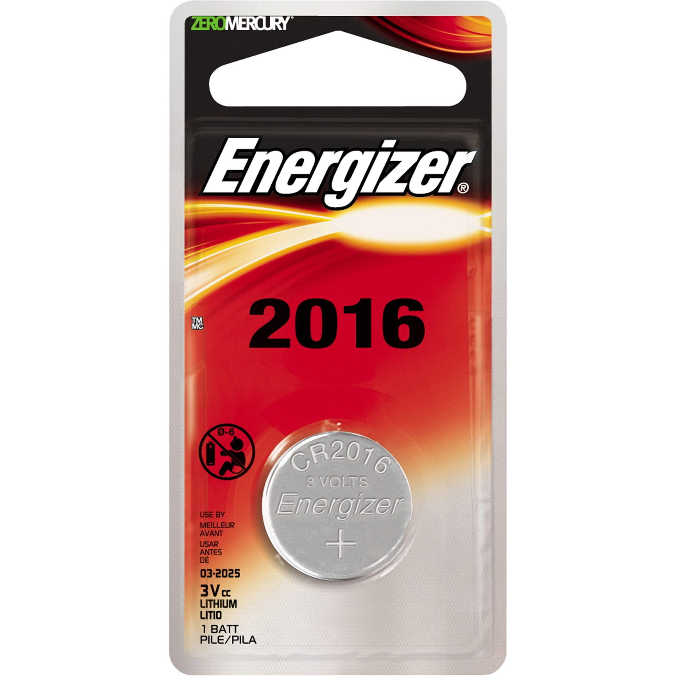 2016 Lithium Coin Battery 3V - Walmart.com