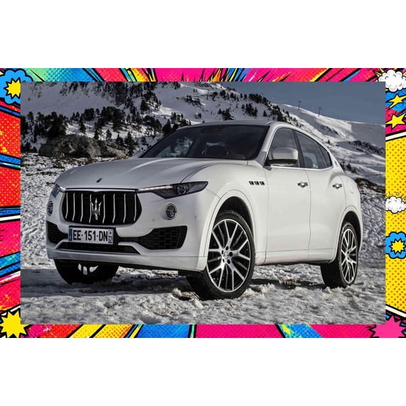 2016 Maserati Levante Style A - Pop Art Edition | 24x36 Inch Glossy ...