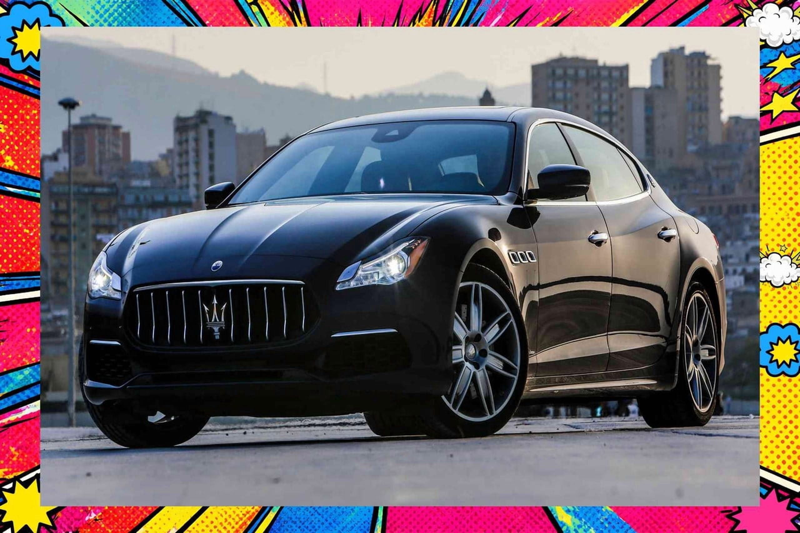 2016 Maserati Quattroporte GTS GranLusso Car Poster - Pop Art Edition ...