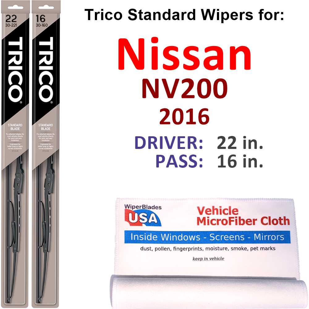 2016 Nissan NV200 Wiper Blades (Set of 2) - Walmart.com