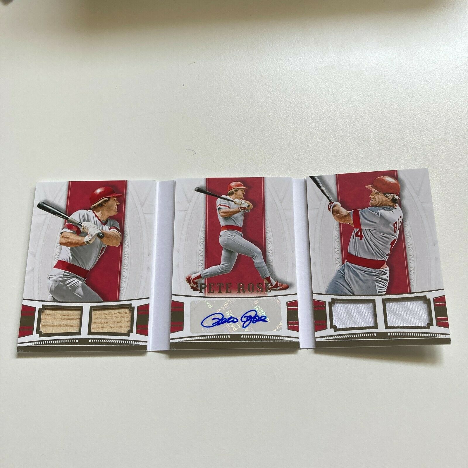 2016 Panini Pete Rose #15/25 Signed Game Used Jersey Bat Baseball Card ...