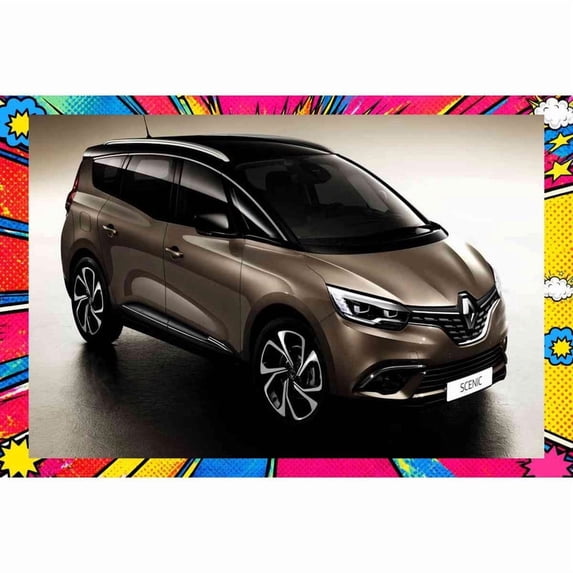 2016 Renault Grand Scénic - Pop Art Edition | 12x18 Inch Laminated ...