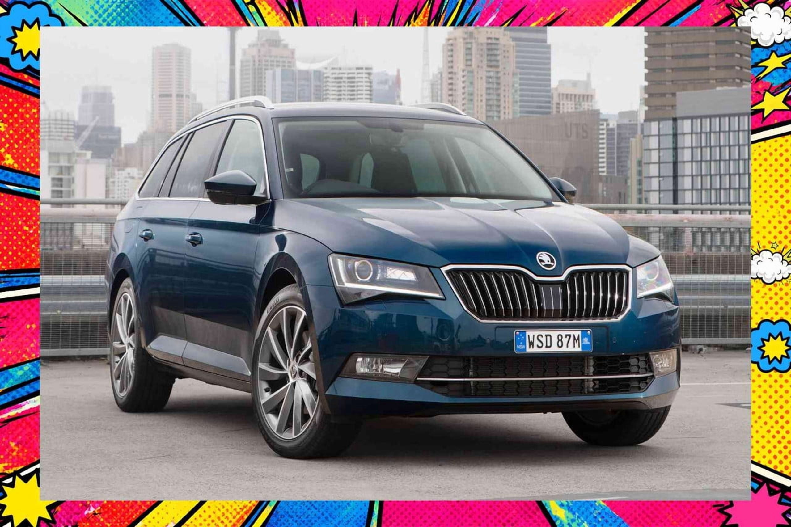2016 Skoda Superb Wagon AU - Pop Art Edition | 24x36 Inch Laminated ...