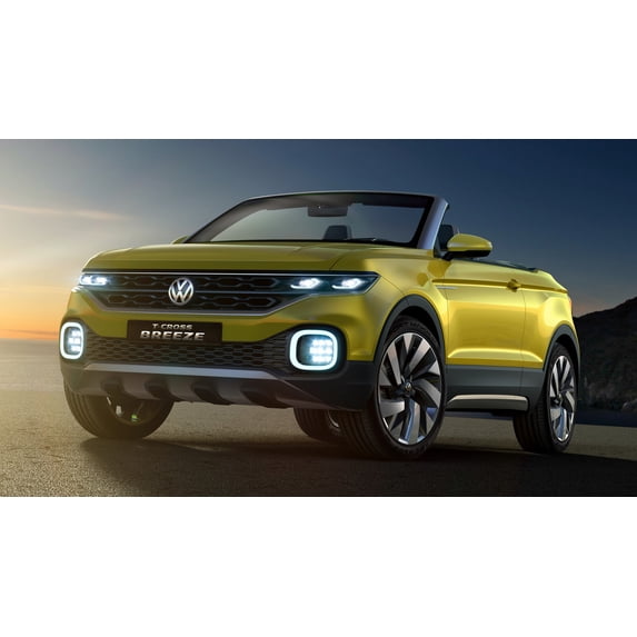 2016 Volkswagen T Cross Breeze Concept Car Poster - 12x18 Inch ...