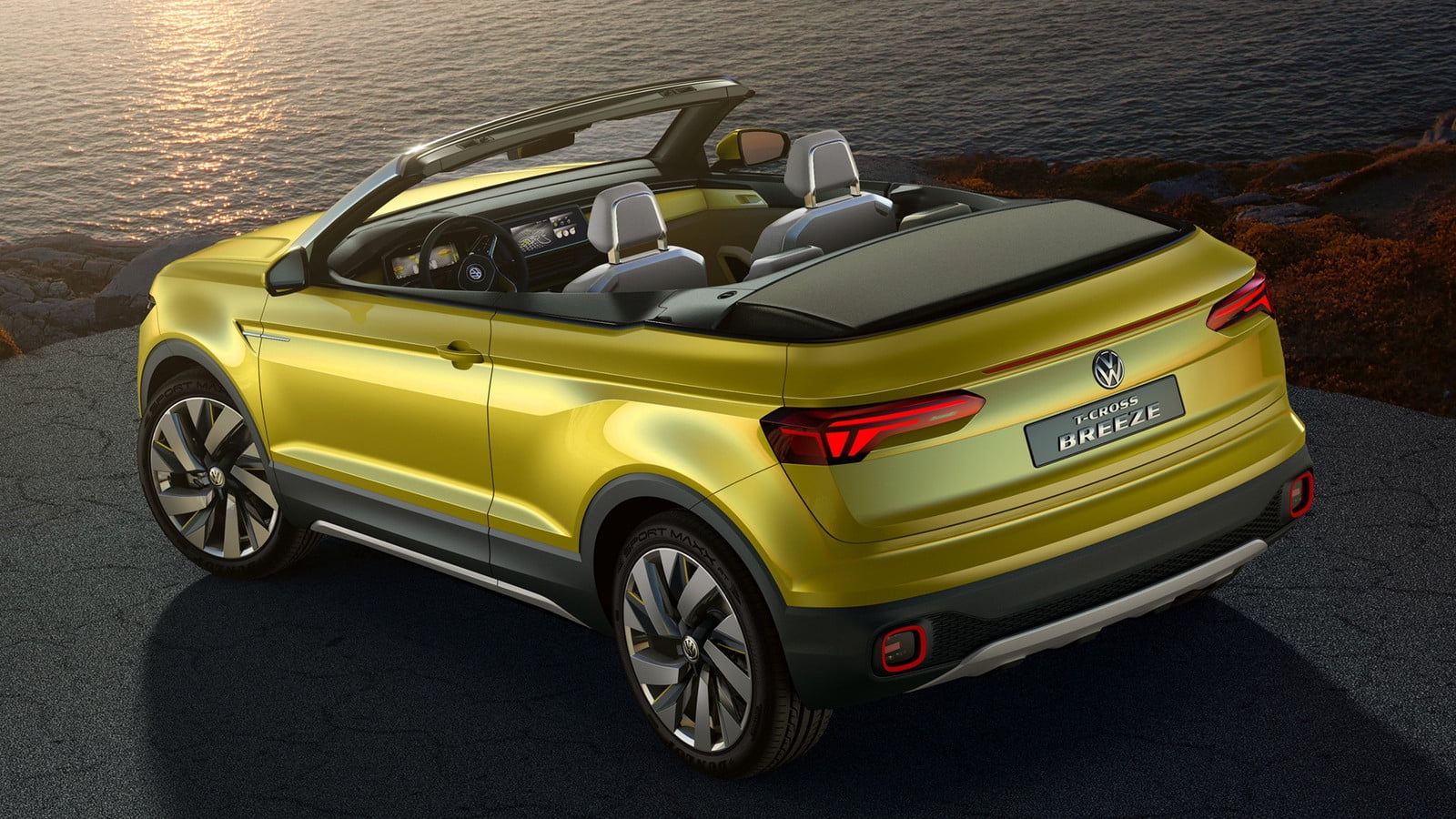 2016 Volkswagen T-Cross Breeze Concept Car Poster Style B - 20x30 Inch ...