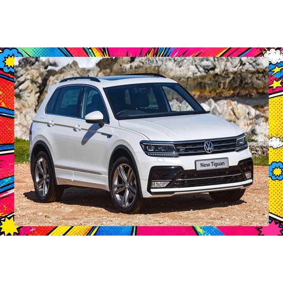 2016 Volkswagen Tiguan R Line ZA Style A - Pop Art Edition | 12x18 Inch ...