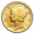 2016-W 1/10 oz Gold Mercury Dime Centennial (Capsule Only) - Walmart.com