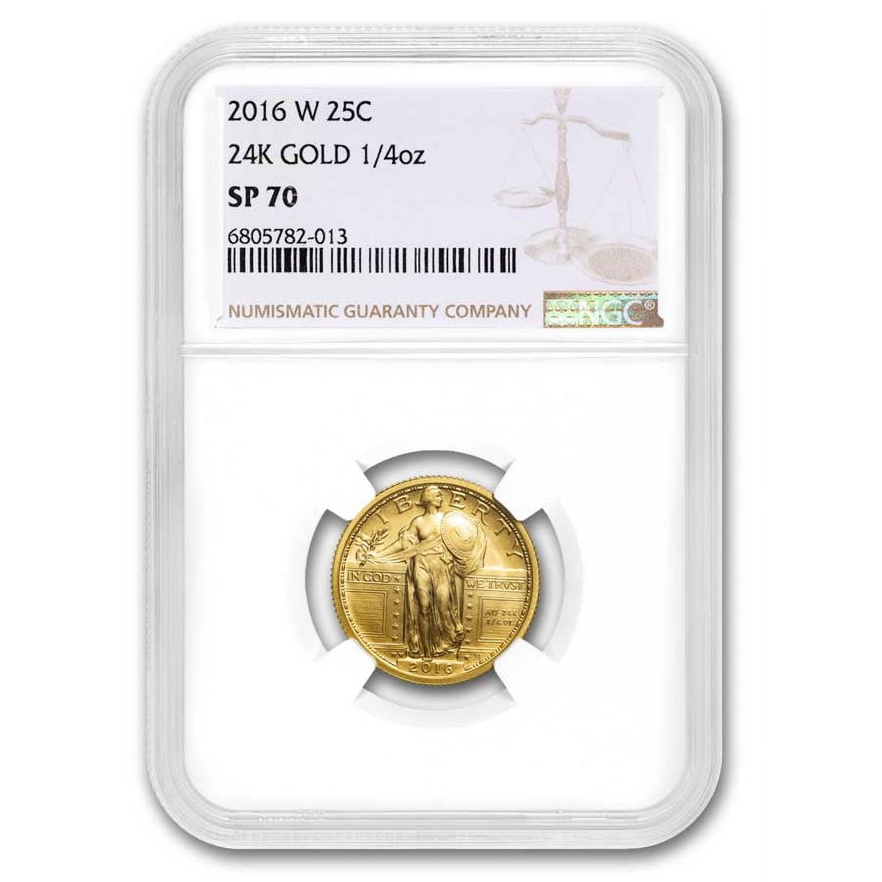 U.S. Mint 2016-W Gold Standing Liberty Quarter SP-70 NGC - Walmart.com