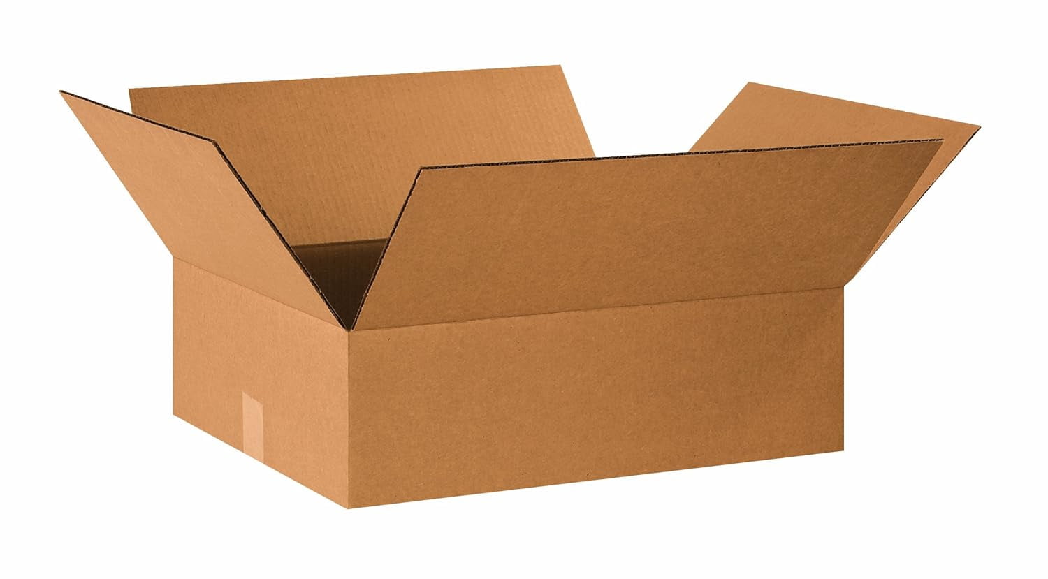 20166 Flat Corrugated Cardboard Box 20" L x 16" W x 6" H, , for ...