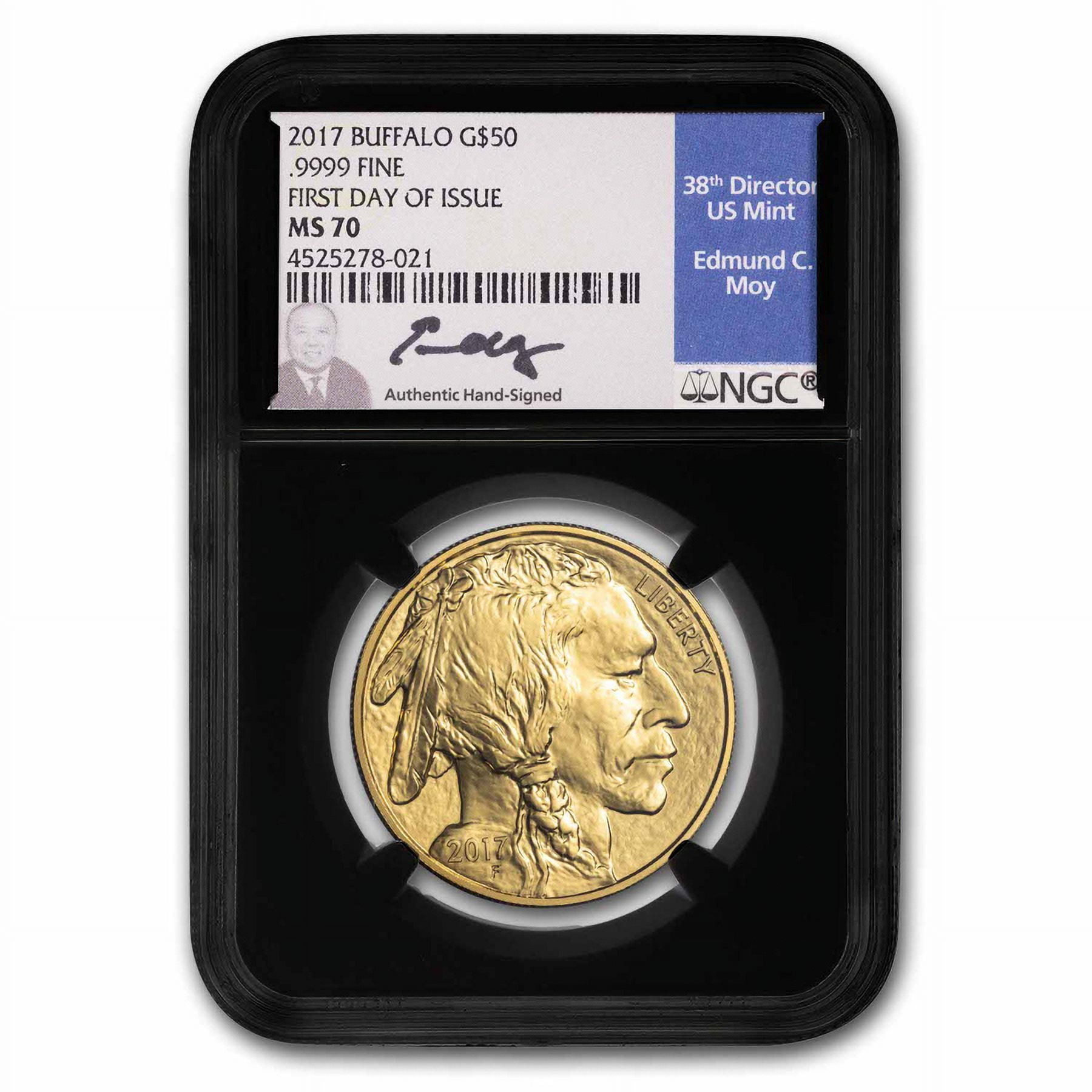 2017 1 oz Gold Buffalo MS-70 NGC (FDI, Moy) - Walmart.com