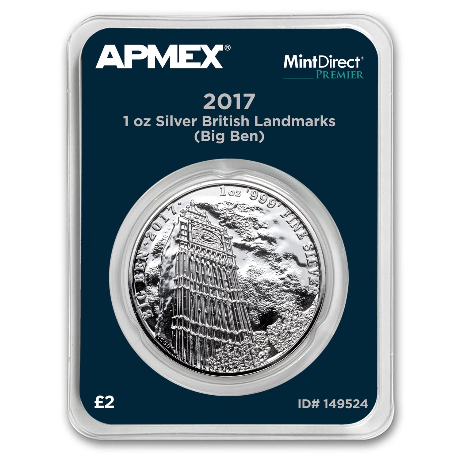 2017 1 oz Silver Landmarks of Britain Big Ben (MD® Premier) - Walmart.com