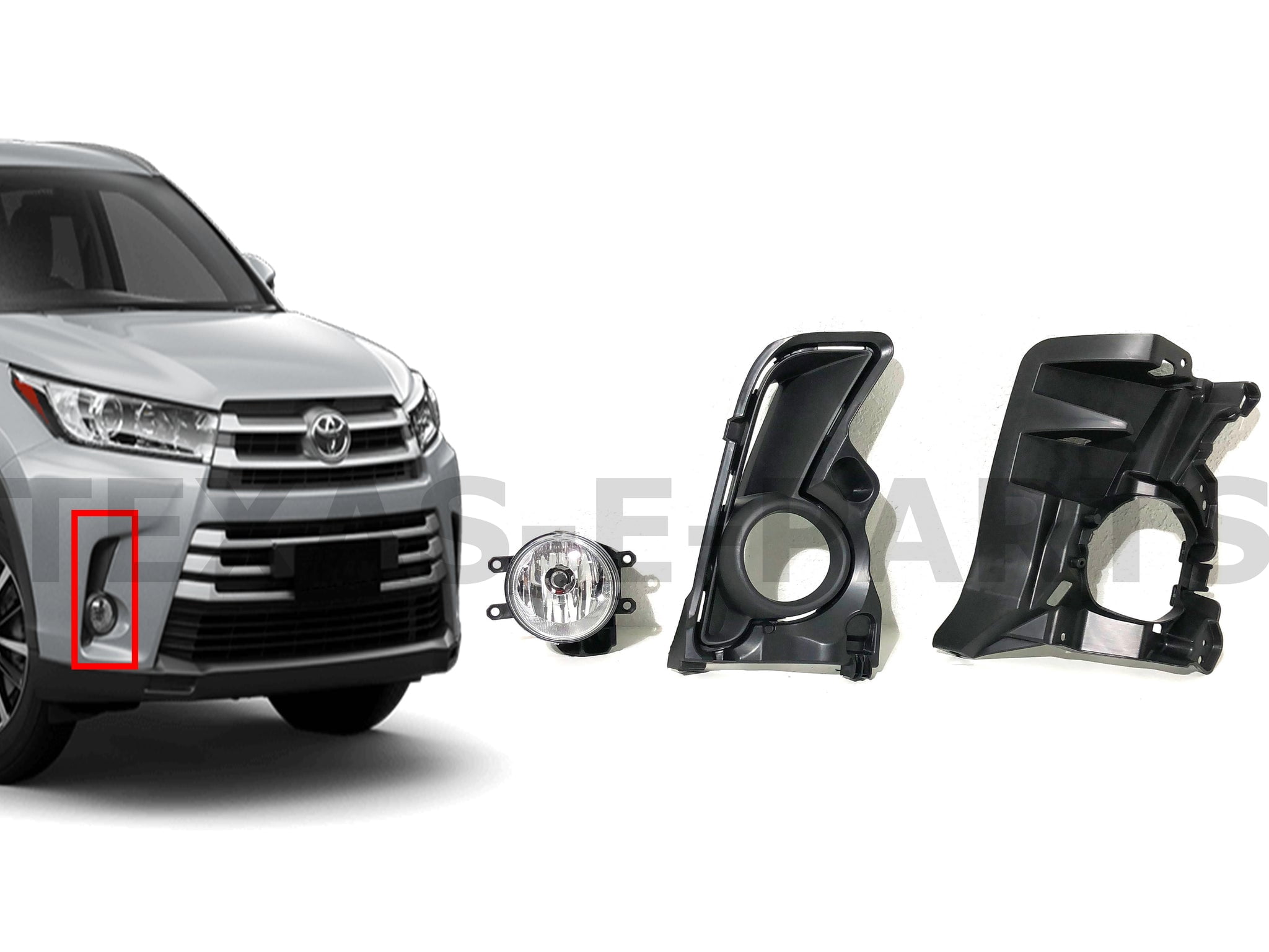 2017 2018 2019 Compatible With Toyota Highlander Front Bumper Fog Light ...