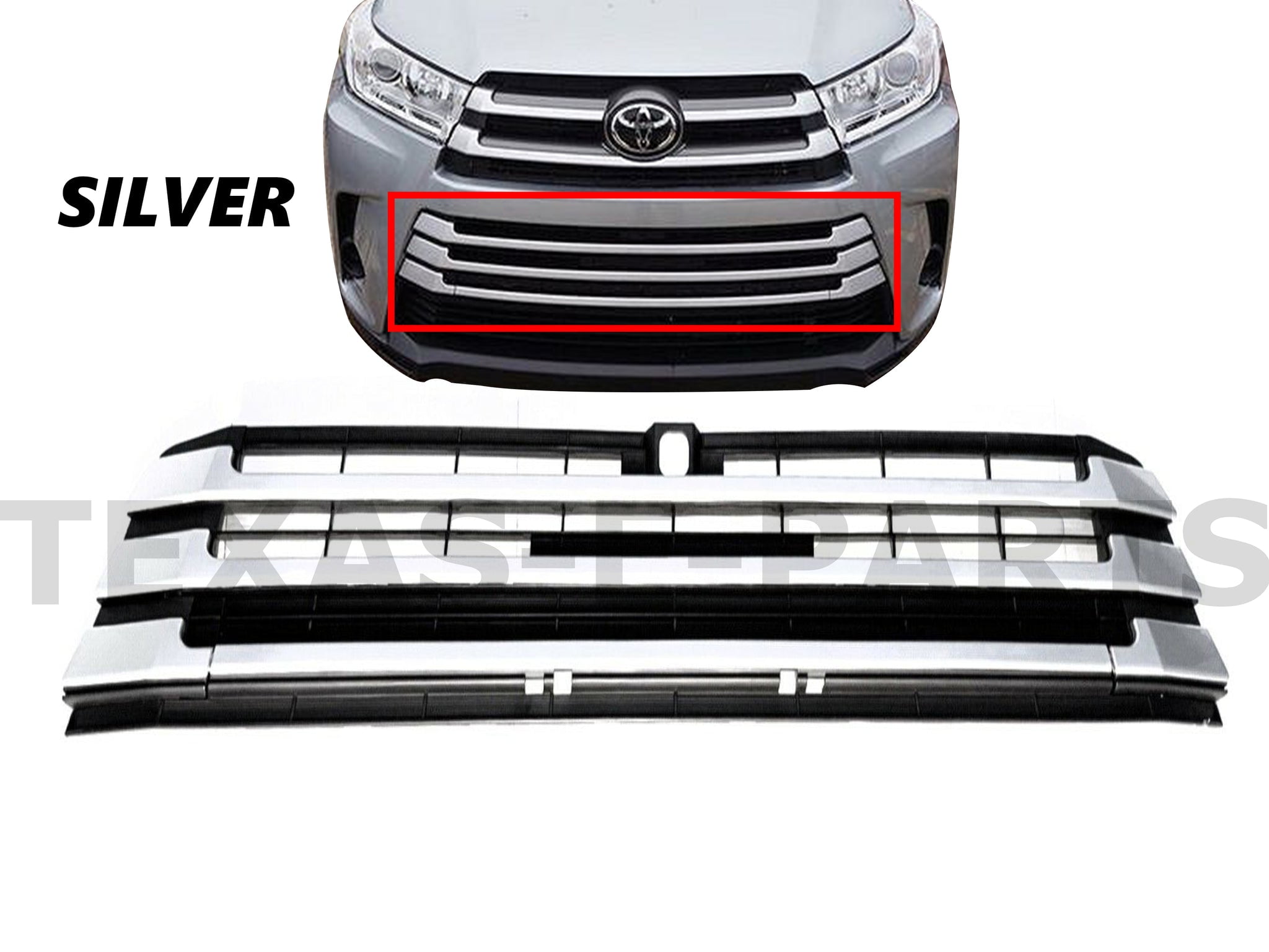 2017 2018 2019 Compatible With Toyota Highlander Front Bumper Lower ...