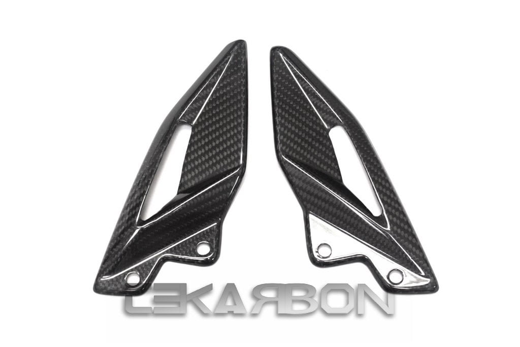 2017 - 2019 Triumph Street Triple 765 RS Carbon Fiber Heel Plates ...