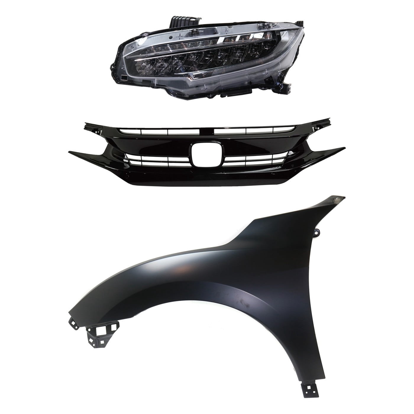 2017-2019 for Honda for Civic Driver Side Headlight Assembly ...