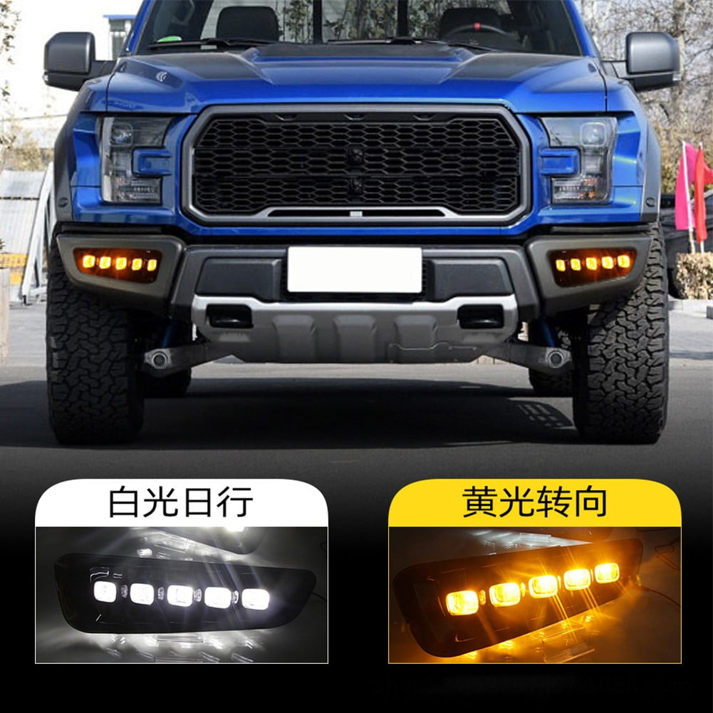2017-2020 For Ford f-150 Raptor fog lights Switchback LED dynamic turn ...