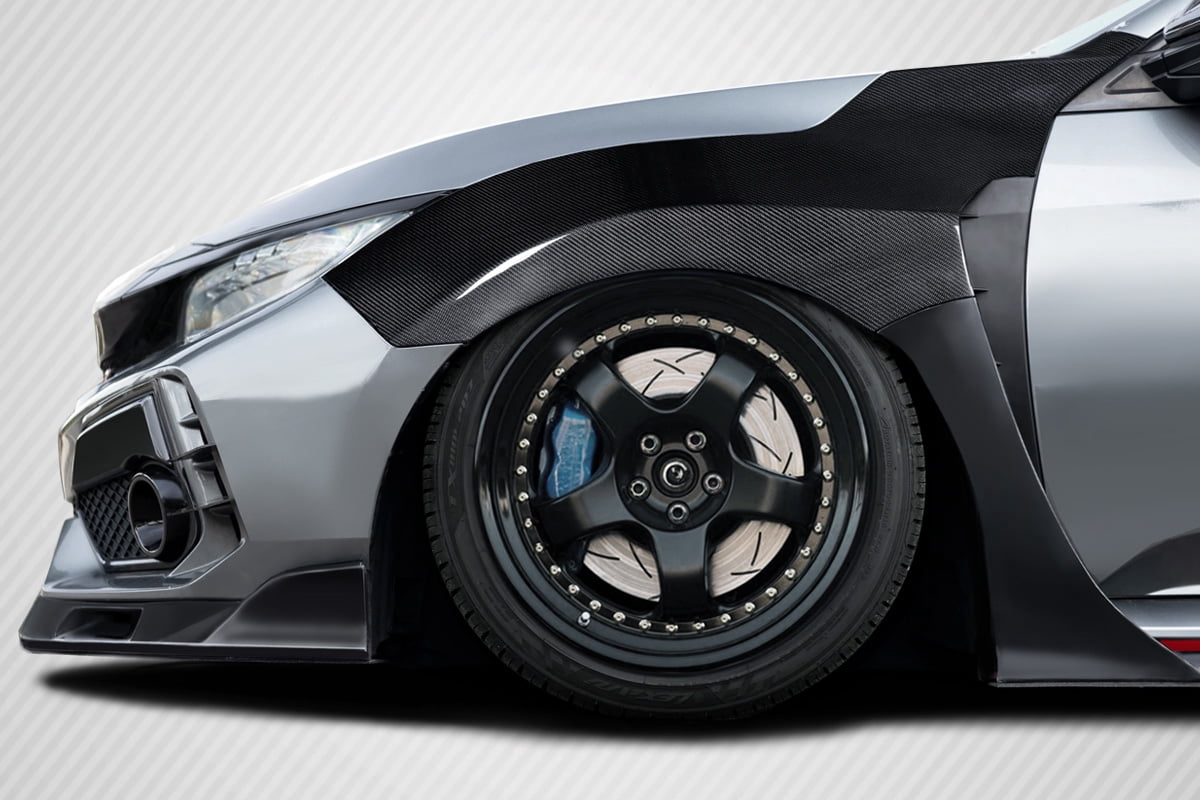 2017-2021 Honda Civic Type R Carbon Creations Skywalker Front Fenders ...