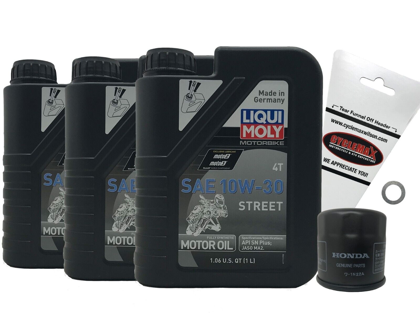 2017-2021 Honda Rebel CMX500 Oil Change Kit Liqui Moly Oil 10W30 and ...