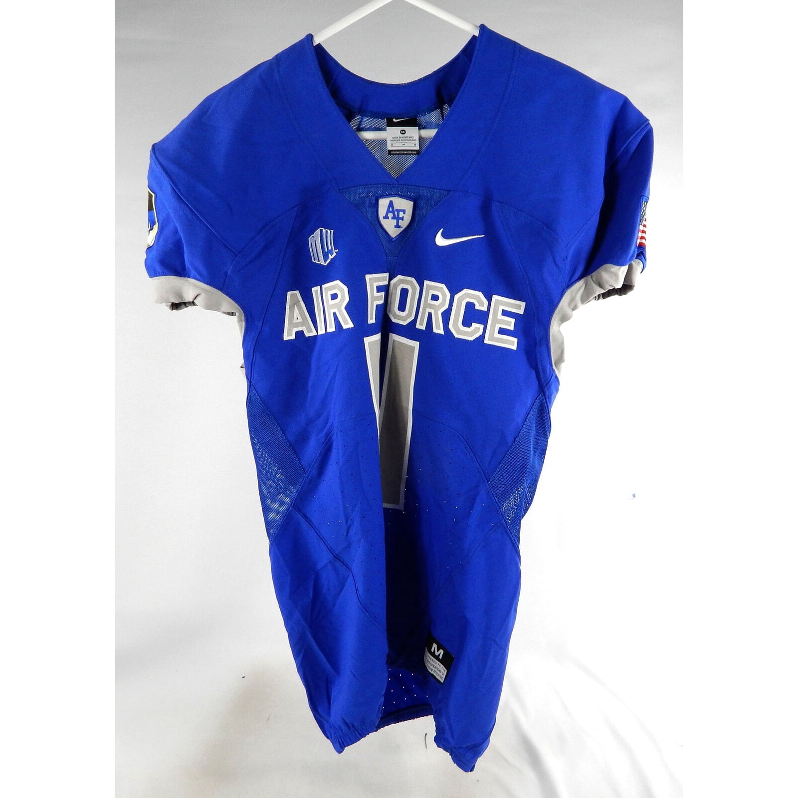 2017 Air Force Falcons #11 Game Used Blue Jersey Name Plate Removed M ...
