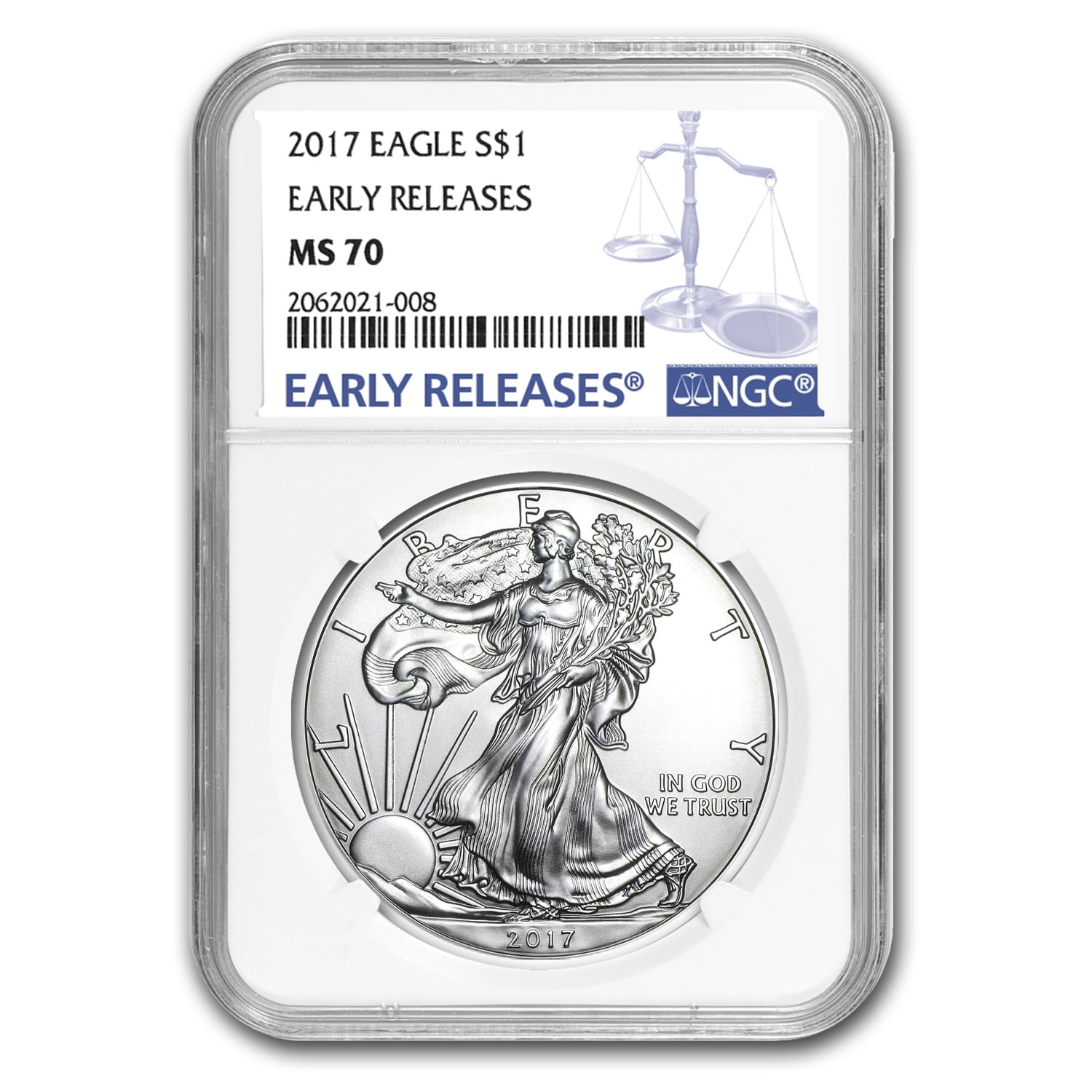 2017 American Silver Eagle MS-70 NGC (Early Releases) - Walmart.com