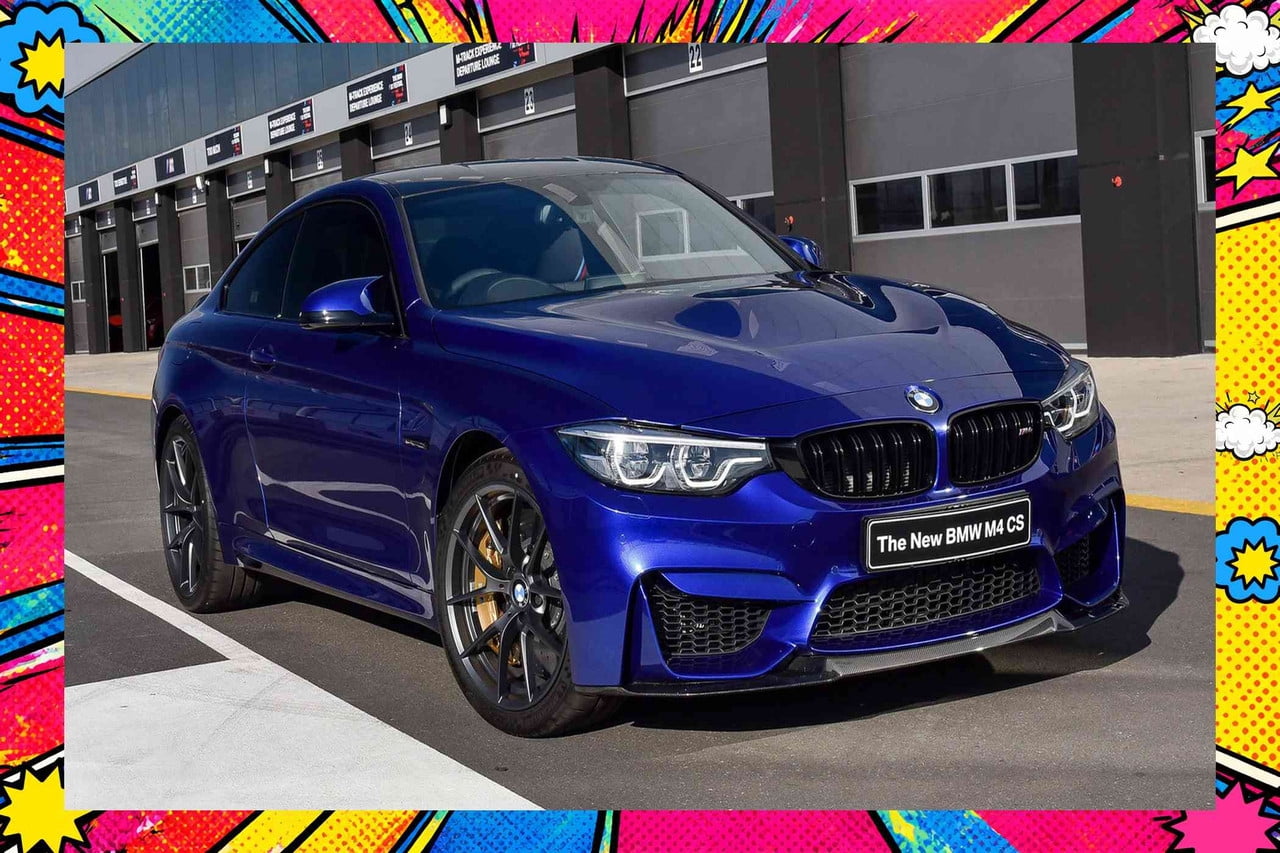 2017 BMW M4 CS Coupe ZA - Pop Art Edition | 24x36 Inch Glossy Laminated ...